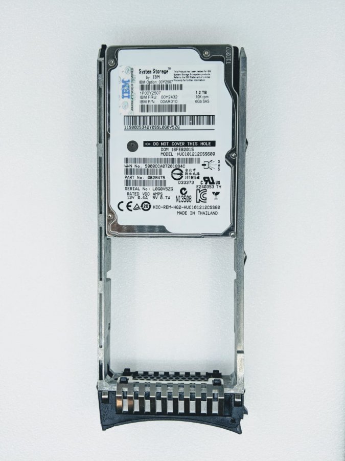 00Y2507 HD IBM 1.2Tb SAS 2.5 Polegadas 10K 6Gbs