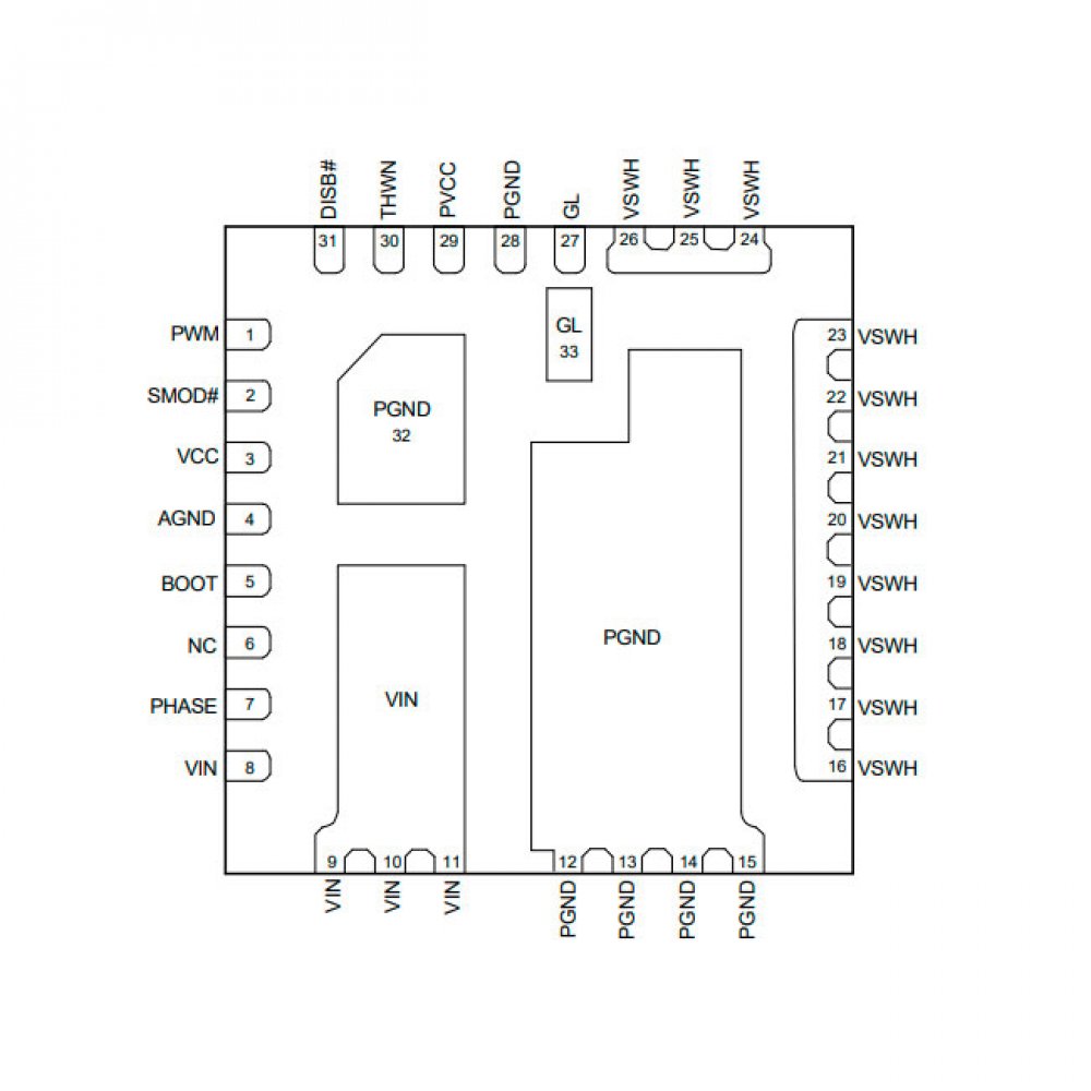 AOZ5311NQI DrMOS Power Module 20V 50A VFQFN Module