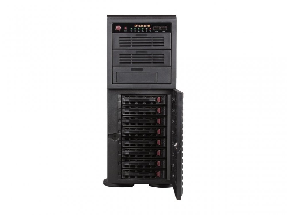 CSE-743T-665B SUPERMICRO SuperChassis Black 4U Pedestal Server