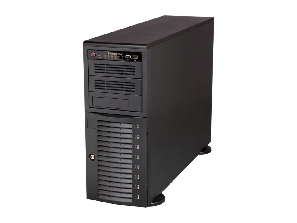 CSE-743T-665B SUPERMICRO SuperChassis Black 4U Pedestal Server