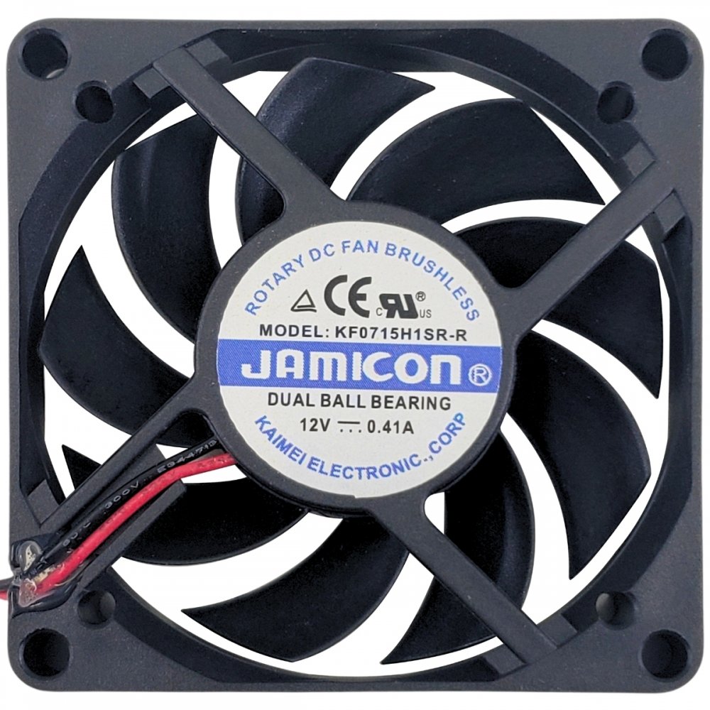 KF0715H1SR-R Jamicon Cooler 12VDC 0.41A 70x70x15 3000RPM